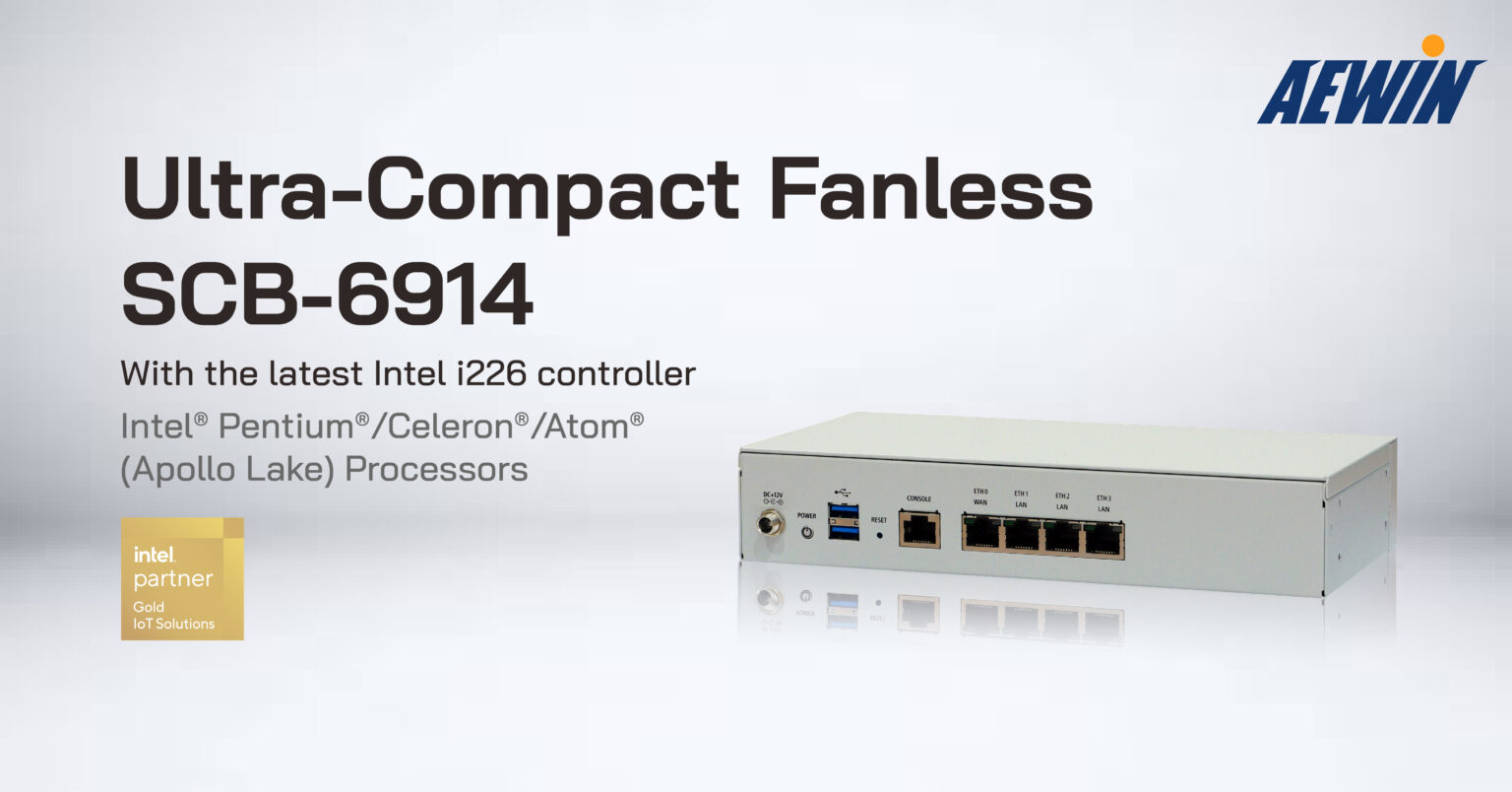 AEWIN Launched Ultra-Compact Fanless SCB-6914 With Intel i226 ...