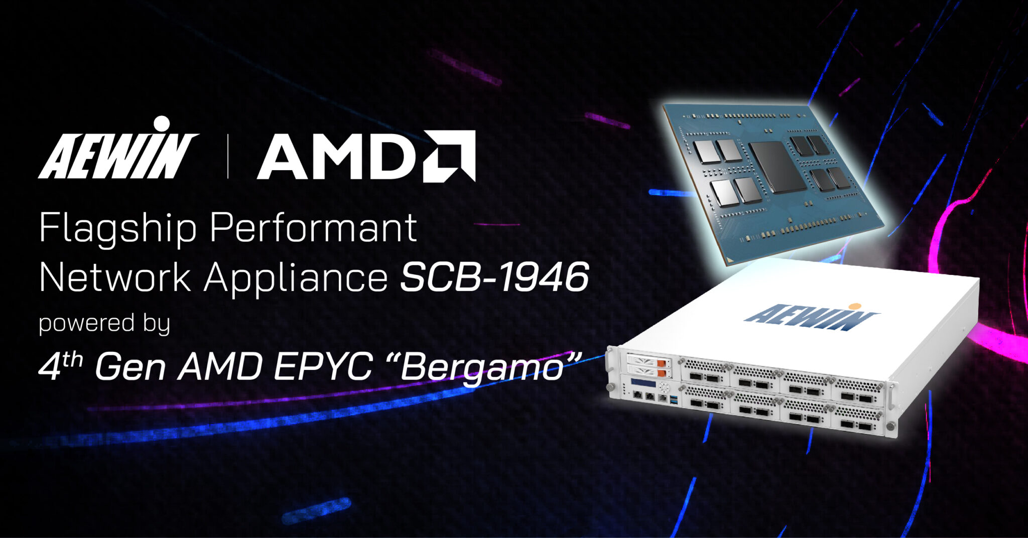 AEWIN Flagship Performant Network Appliance SCB-1946 Series Support AMD ...