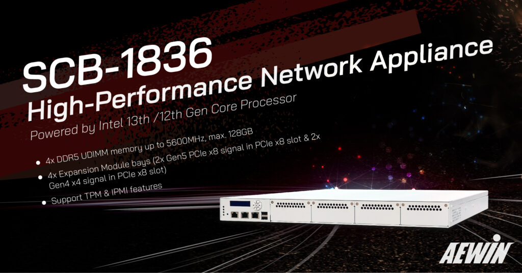 SCB-1836, High-Performance Network Appliance Powered by Intel 13th ...